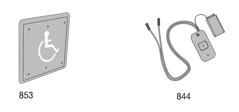 LCN 8310-3853WB Wireless Bollard Actuator, Logo – Barzel Lock