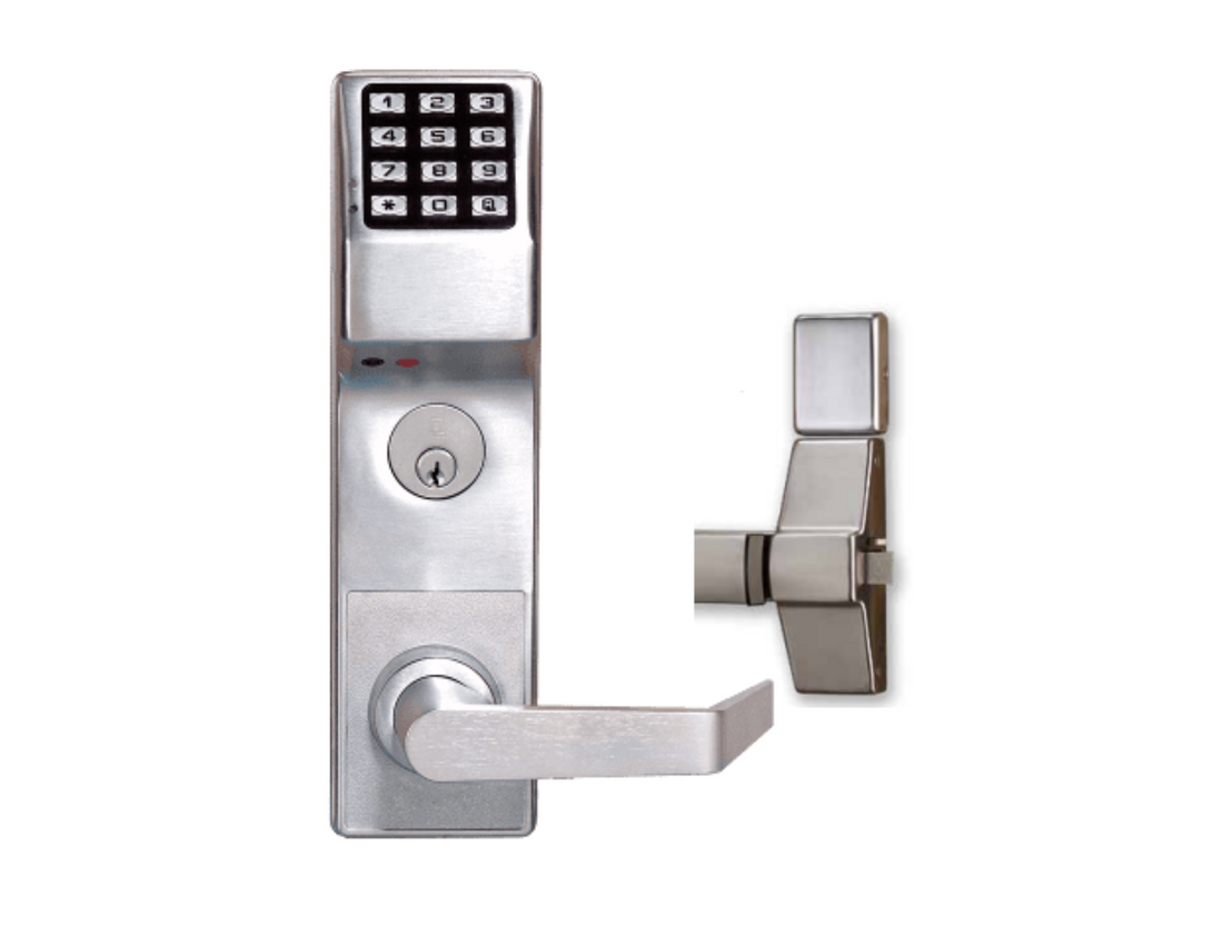 Alarm Lock ETDL Pushbutton Exit Trim with Audit Trail – Barzel Lock