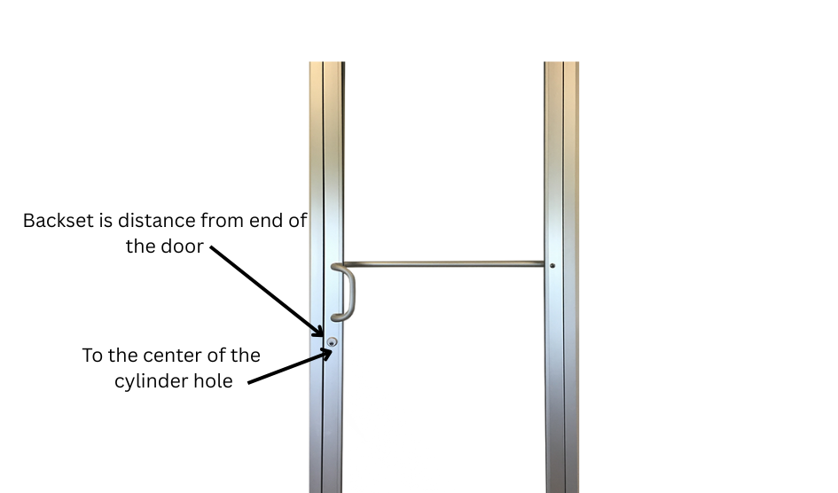 Adams Rite Mortise Latch, Curved Push Paddle & Cylinder Storefront Doo ...