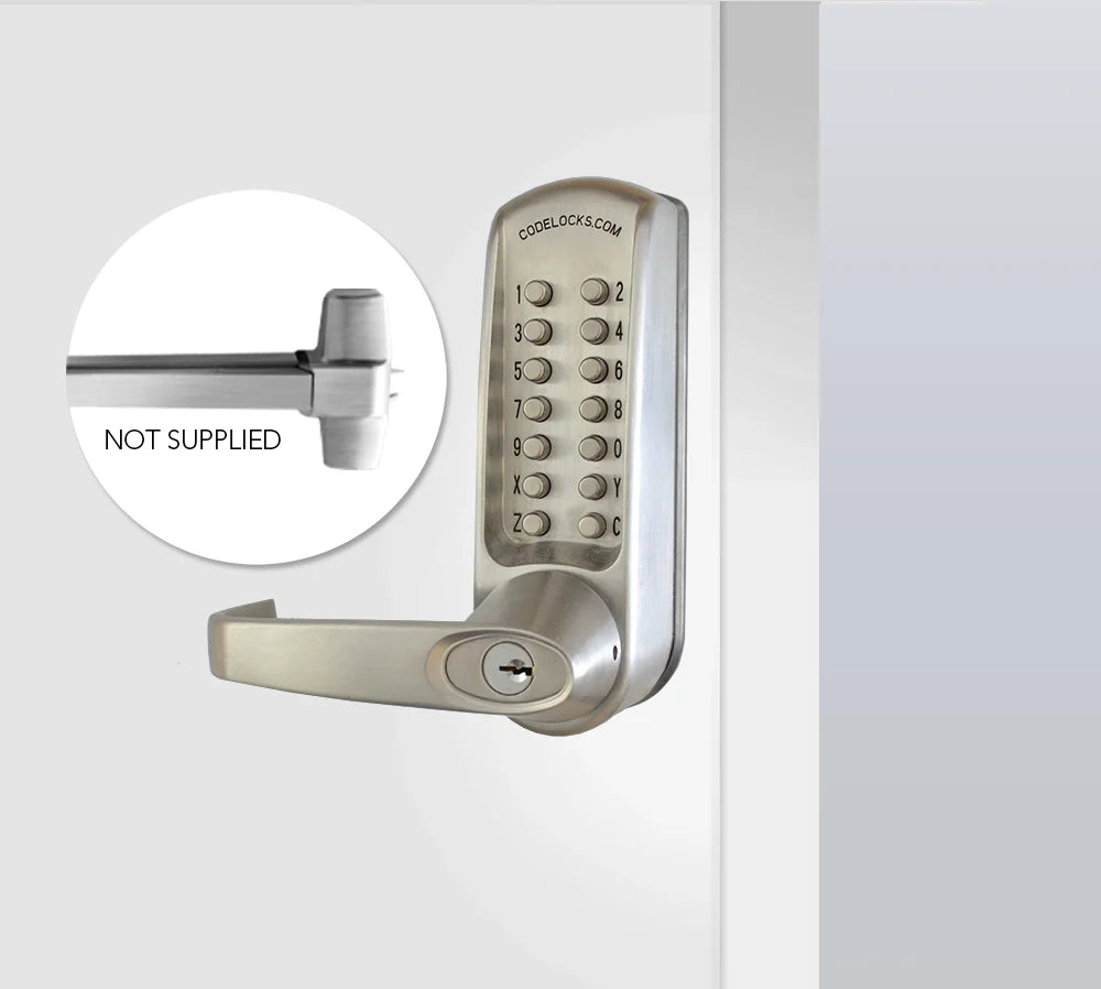 Codelocks CL600 Mechanical Pushbutton Heavy Duty Panic Trim – Barzel Lock