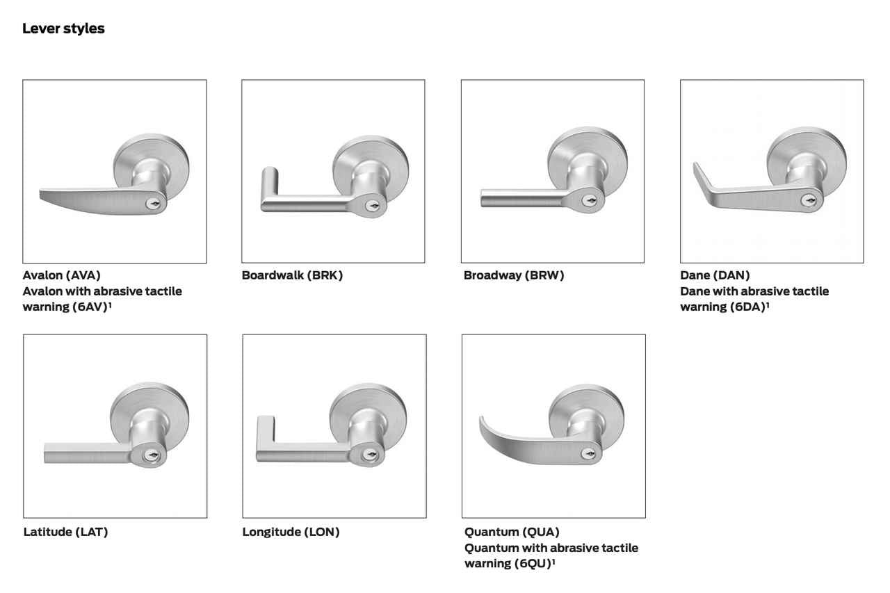 Falcon T101 Passage/Closet Latchset Lever Lock – Barzel Lock